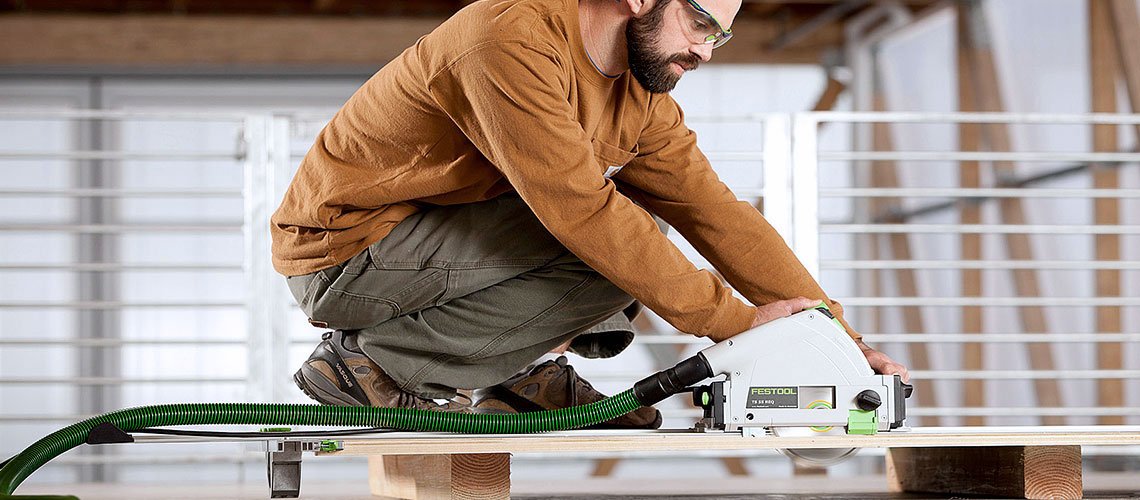 Festool plunge saw with extractor store